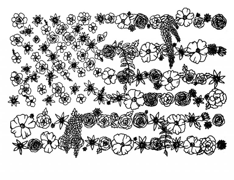 Floral Flag Printable – Canary Jane