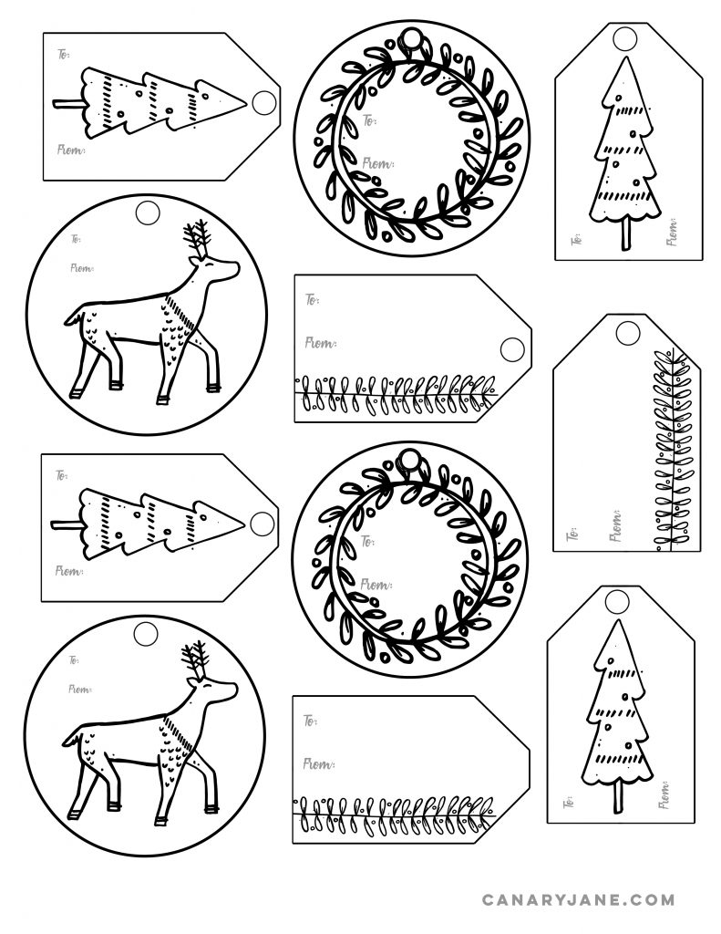 20+ Free Christmas Coloring Pages – Canary Jane