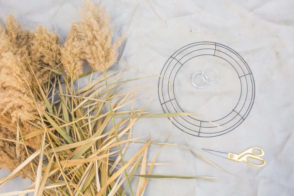 DIY Pampas Grass Wreath – Canary Jane
