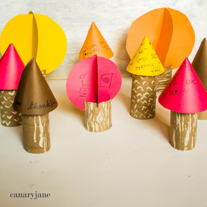 Paper Thankful Trees – Canary Jane