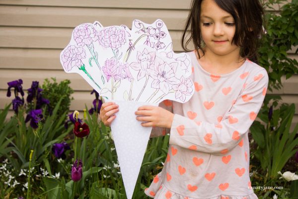 Free Printable Flower Bouquet for Mothers Day – Canary Jane