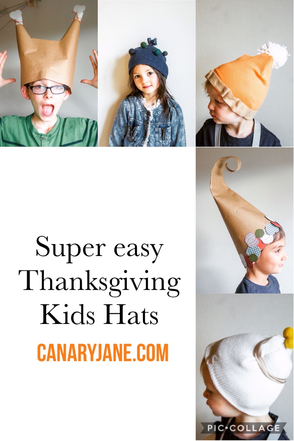 DIY Paper Cornucopia & Thanksgiving Foods Hat Kids Craft – Canary Jane