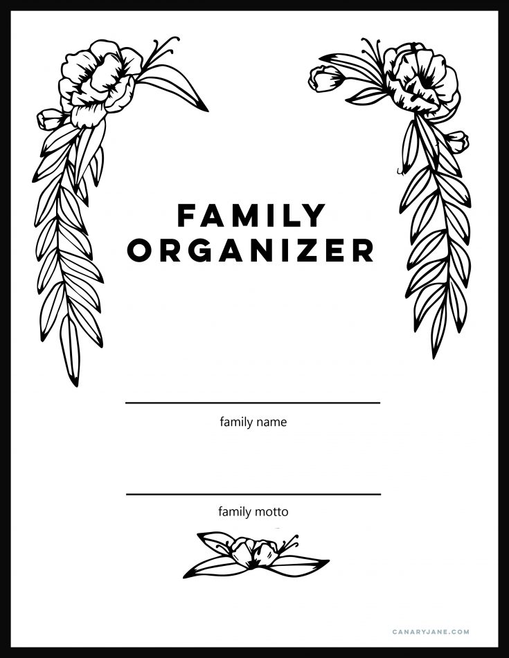Home Organization Command Center Binder + Free Printables – Canary Jane