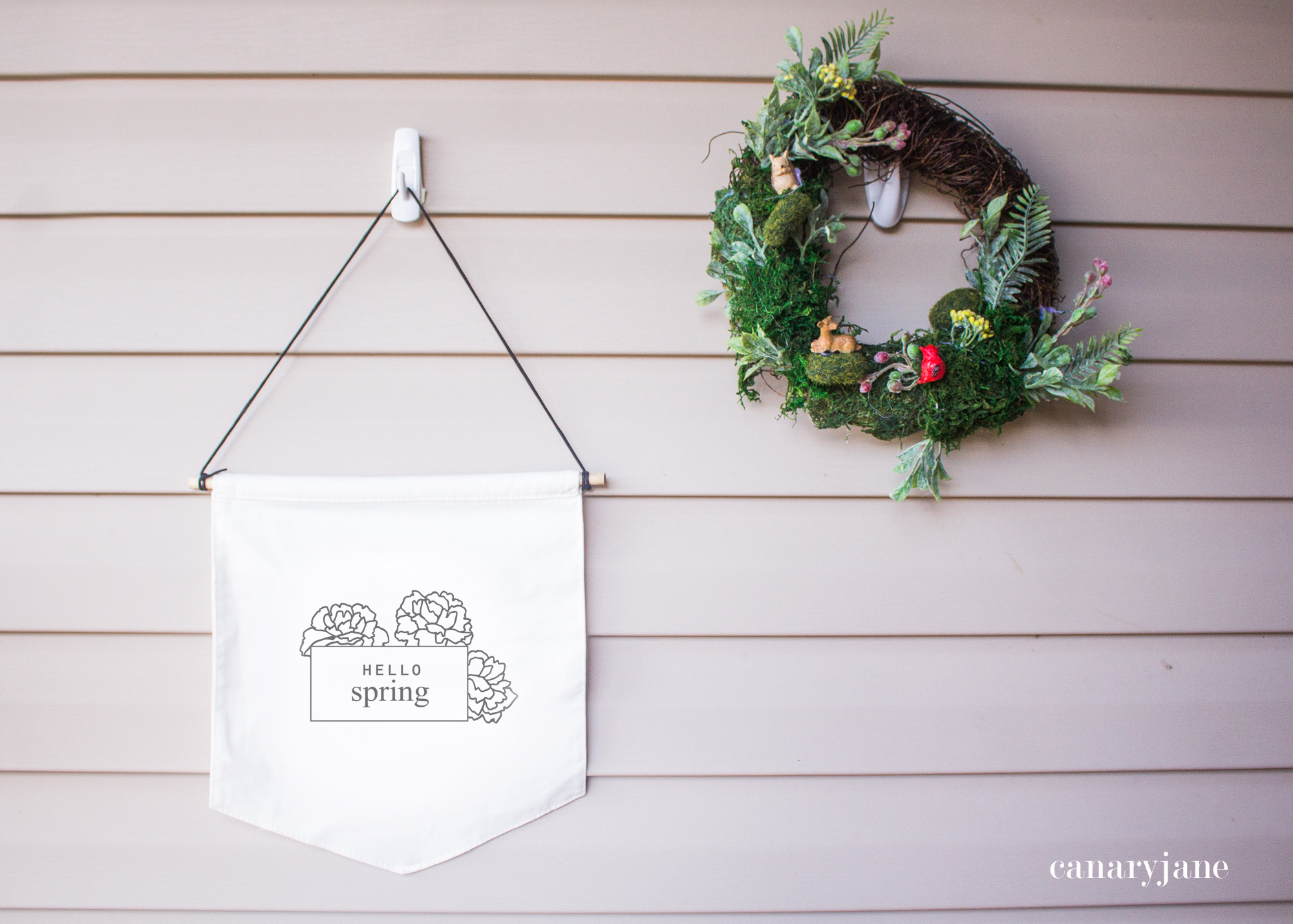 Hello Spring Free Printable Banner and SVG – Canary Jane