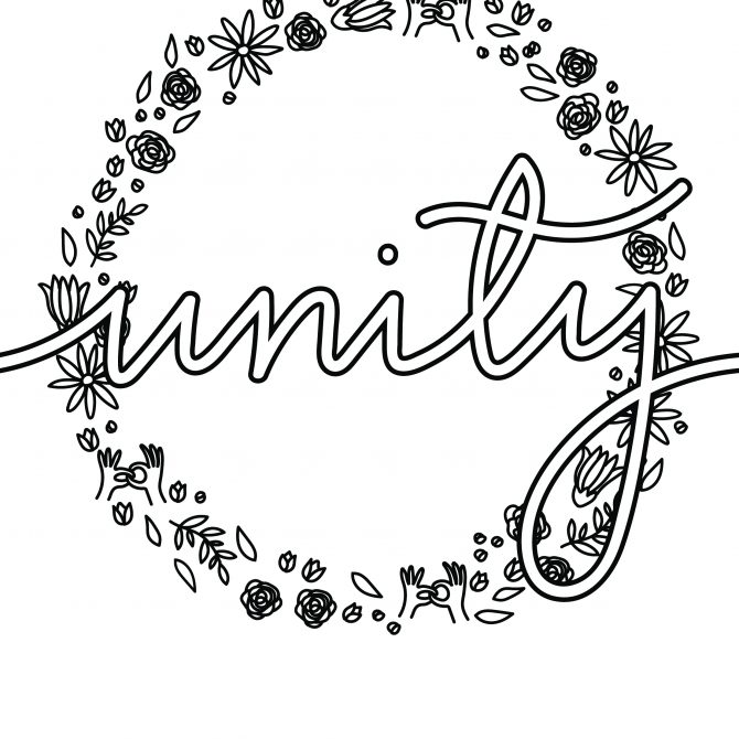 Peace Love & Unity Coloring Pages – Canary Jane