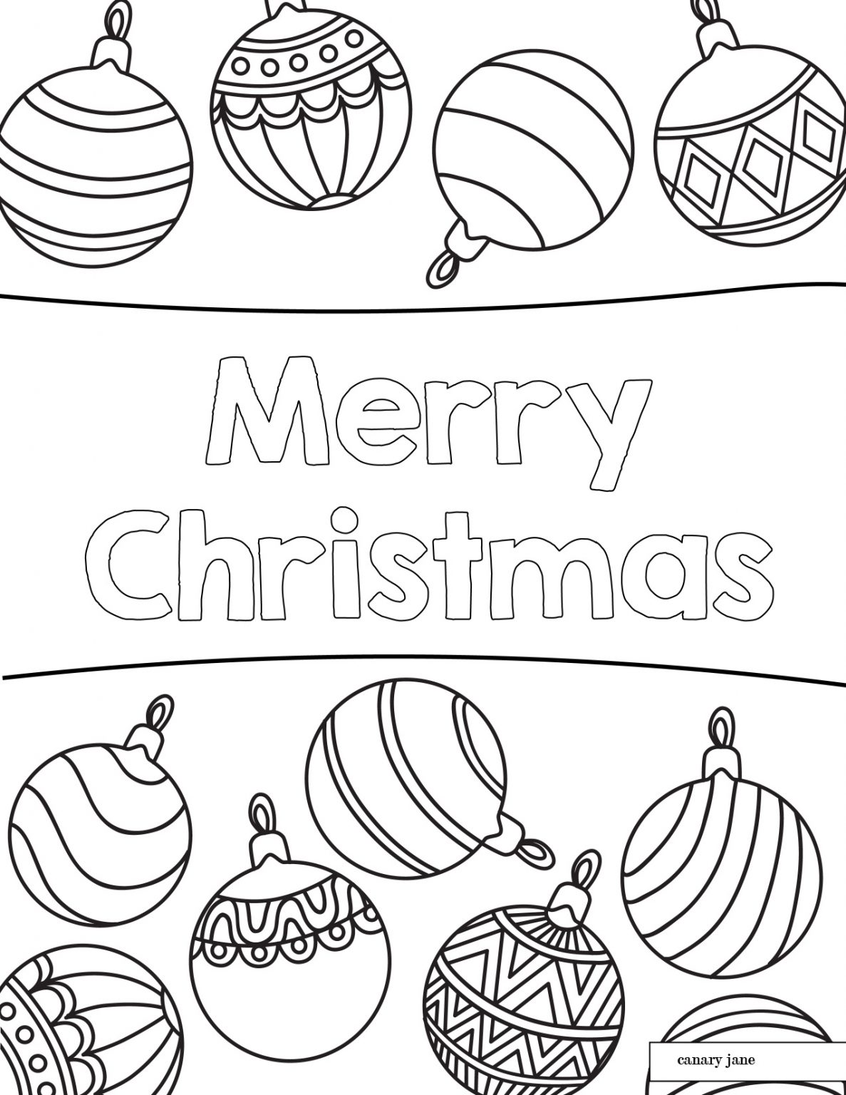 20 Fun Kids Christmas Coloring Pages You Can Print for Free – Canary Jane