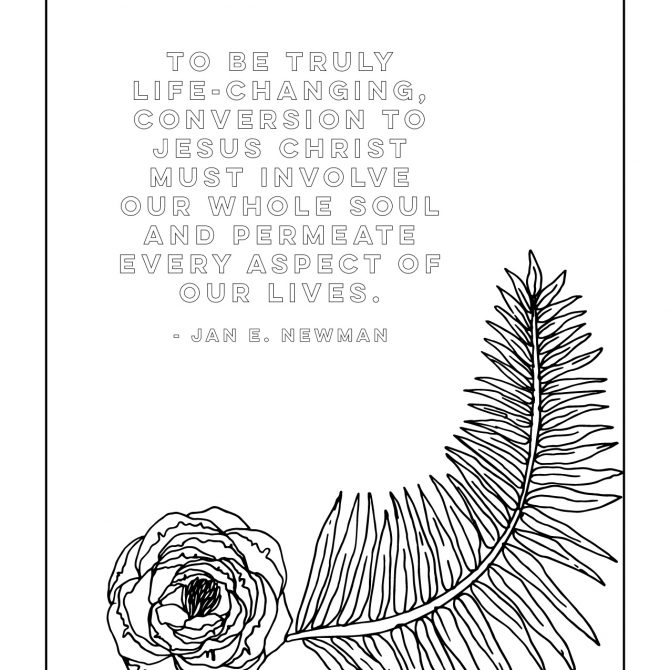 General Conference Quotes Coloring Pages & Printables – APRIL 2021 ...
