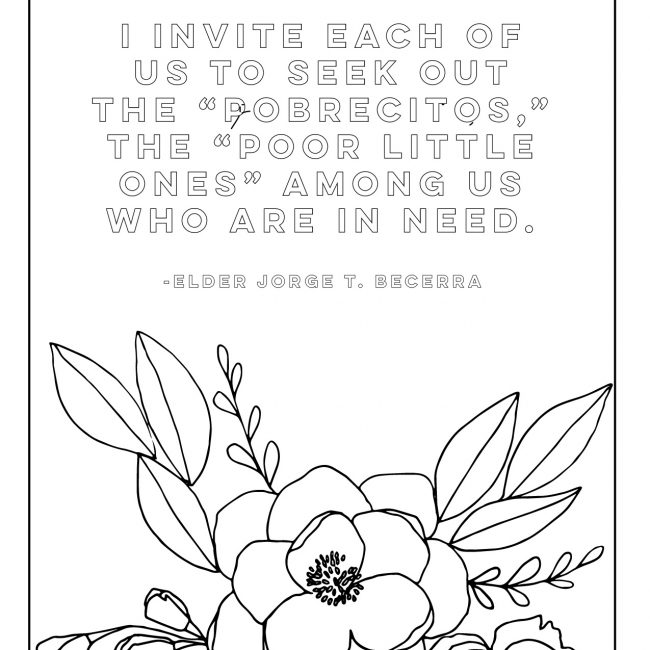 General Conference Quotes Coloring Pages & Printables – APRIL 2021 ...